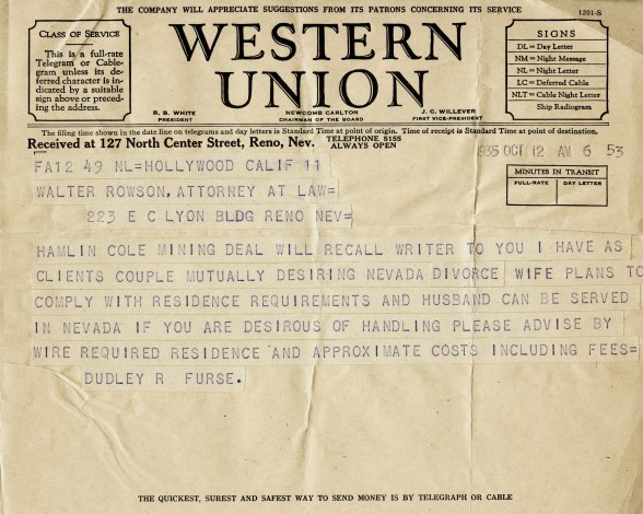 Nevada divorce law procedure | Reno Divorce History